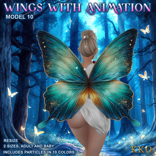 Second Life Marketplace - [KKO] Wings with animation - Model 10